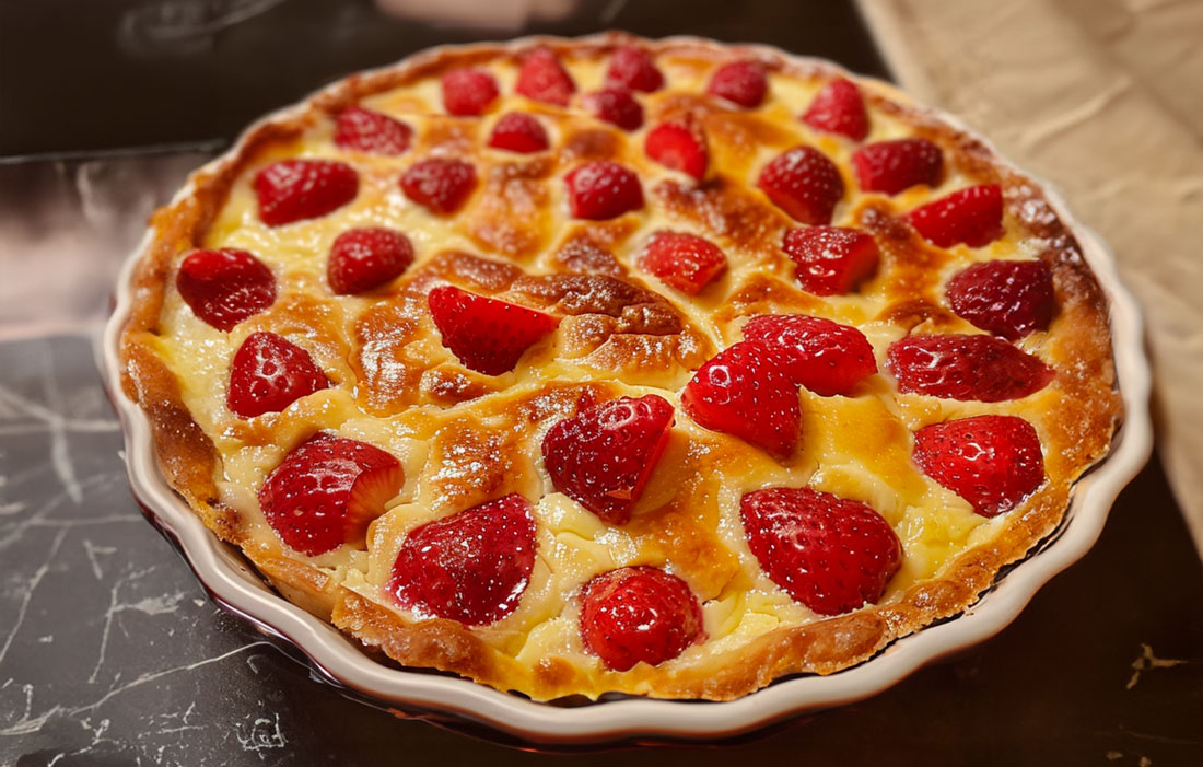 Clafoutis aux Fraises Léger et Savoureux – Cuisine